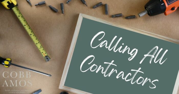 Cobb Amos Estate Agents | Calling All Contractors